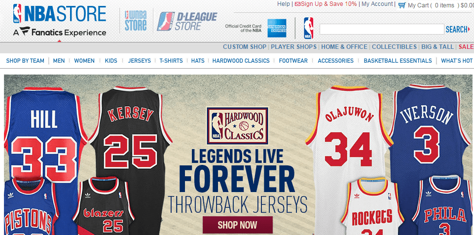 39 NBA Store Gutscheine 60% + 75% Rabatt Code im Dezember 2025 | AlleCodes