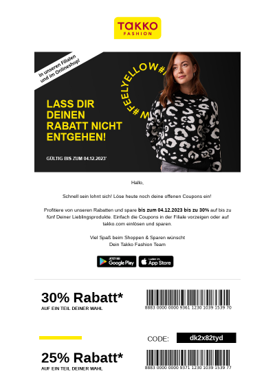 Takko Fashion Newsletter: 50% Rabatt mit den neuesten Gutscheinen und ...